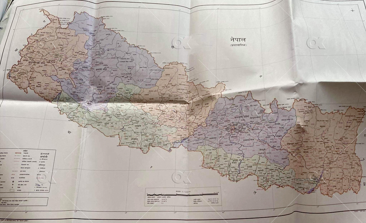 New Map of Nepal with Limpiadhura Nepal New Map Photo by Government of ...