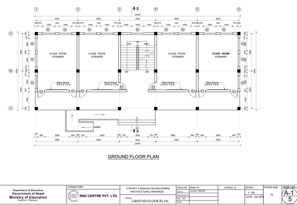 School Class Room Building Drawing Design Rashtrapati Shaikshik Sudhar ...