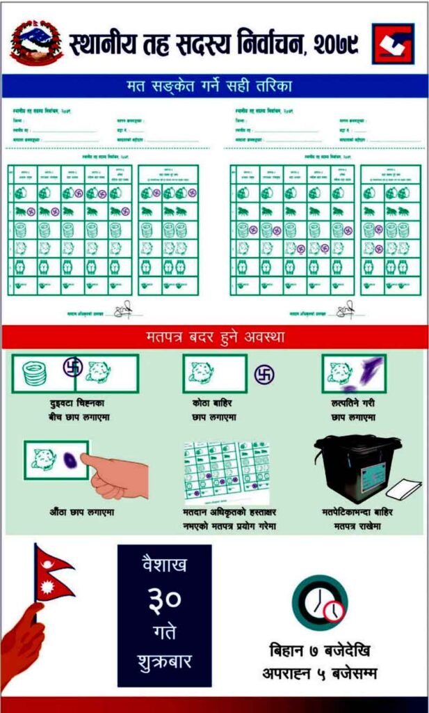 Chunab Voting Process Election Matadan Swastik How to Vote Matpatra ...