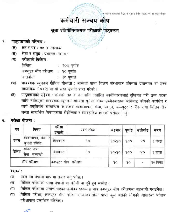 Karmachari Sanchaya Kosh Syllabus Level 4 To Level 8 EPF Syllabus All Karmachari Sanchaya Kosh Syllabus Level 4 To Level 8 EPF Syllabus All
