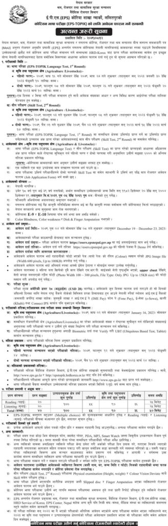 EPS Topik Korea Language Exam Registration 2022 Open Apply EPS Topik ...