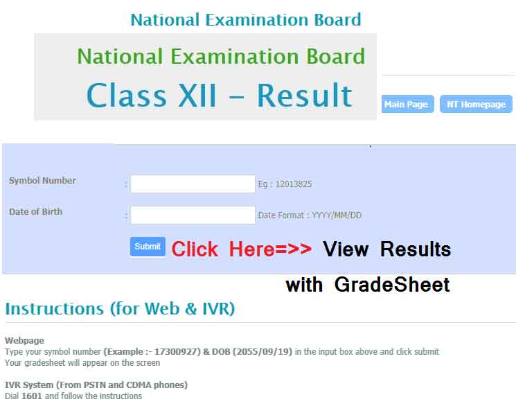 Class 12 Result 2080 Neb Gov Result Check Neb ntc np Result Exam